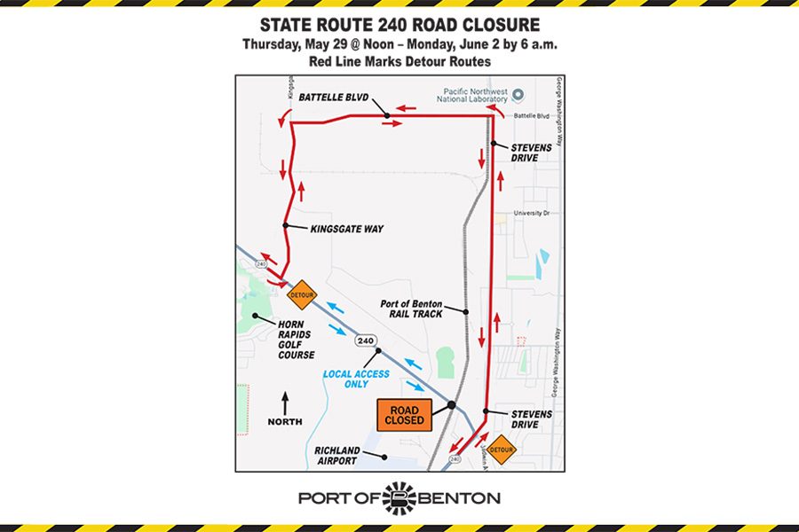 Highway 240 to close for rail construction | Tri-Cities Area Journal of ...